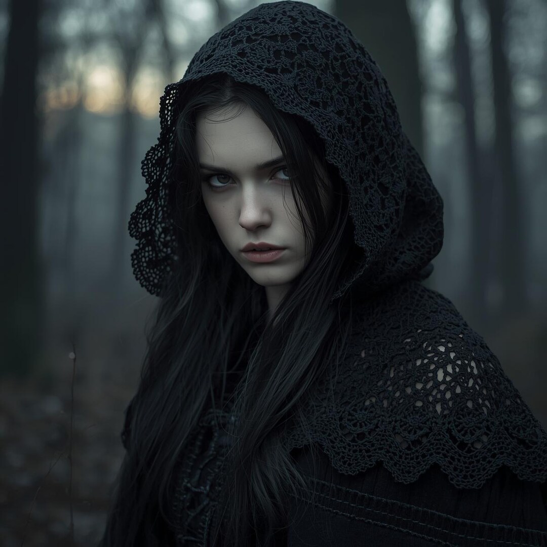 Shadow Cloak Crochet Pattern Bundle: Gothic Hooded Cloak (PDF Tutorial ...