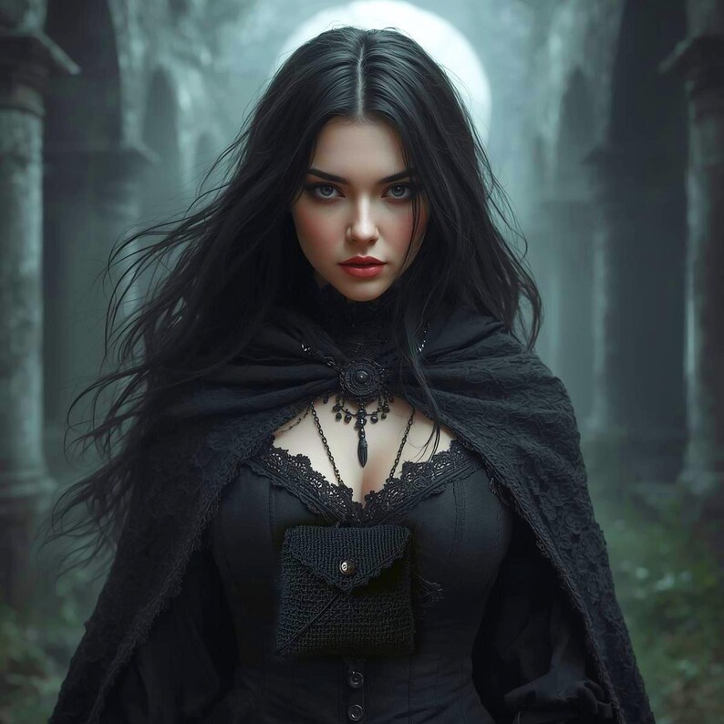 Crochet Amulet Pouch Pattern PDF – Gothic Neck Bag Tutorial – Small ...