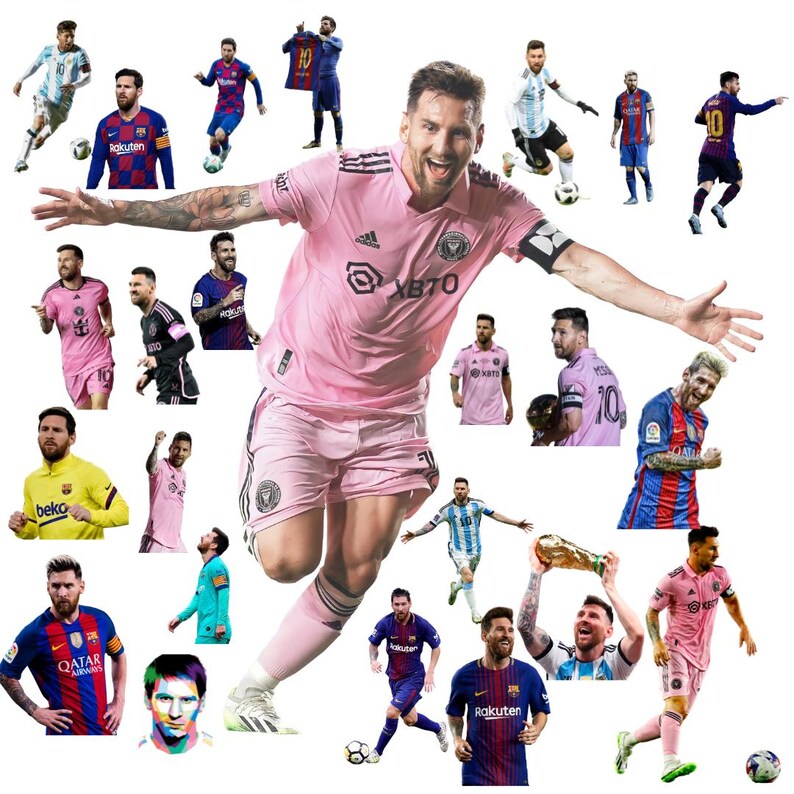 Lionel Messi Collage PNG | Includes No-background Pngs | Digital ...