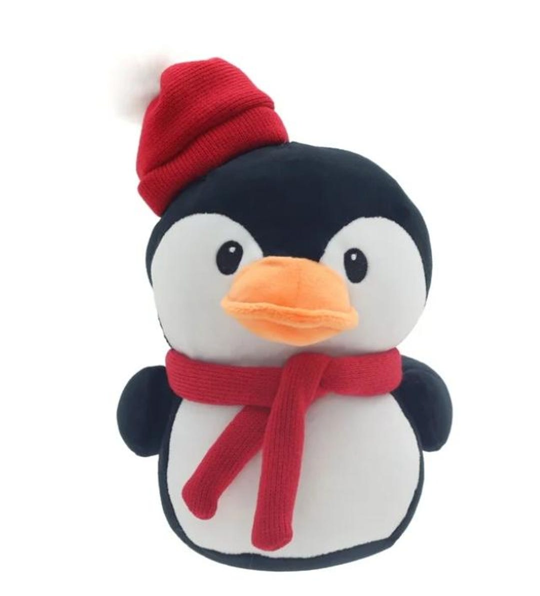 Christmas Penguin Plush Stuffed Duck Santa in Hat and Scarf 7.5 ...