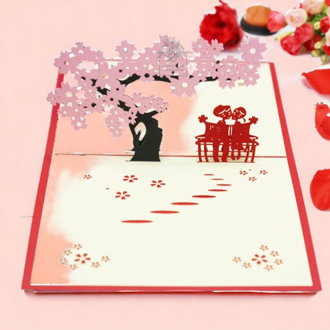 Love Postcard 3D Pop UP Greeting Cards Wedding Birthday Anniversary for ...