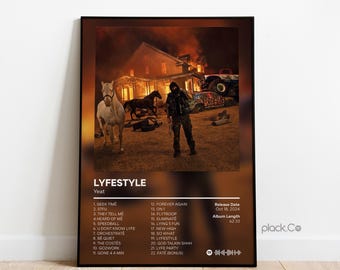 Yeat - Afterlyfe - Custom Album Print - Hip Hop Canvas - Custom Album ...