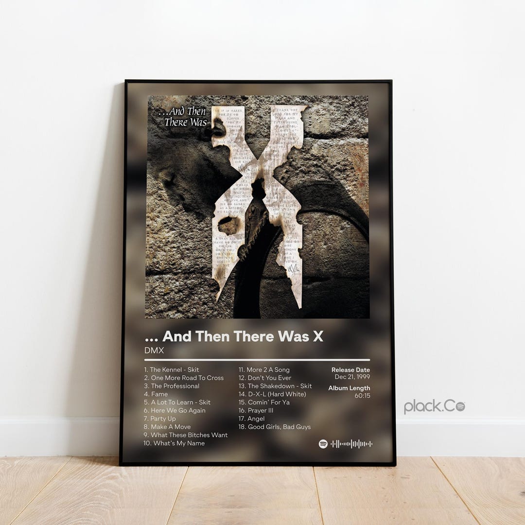 DMX - and Then There Was X - Custom Album Poster - Hip Hop Wall Art ...