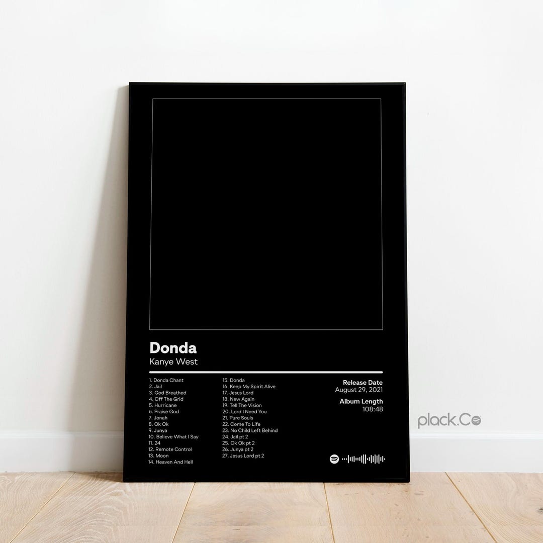 Kanye West - Donda - Album Cover Poster - Custom Album Cover - Kanye ...