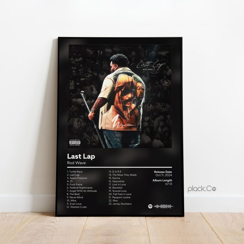 Rod Wave Poster Last Lap - Etsy