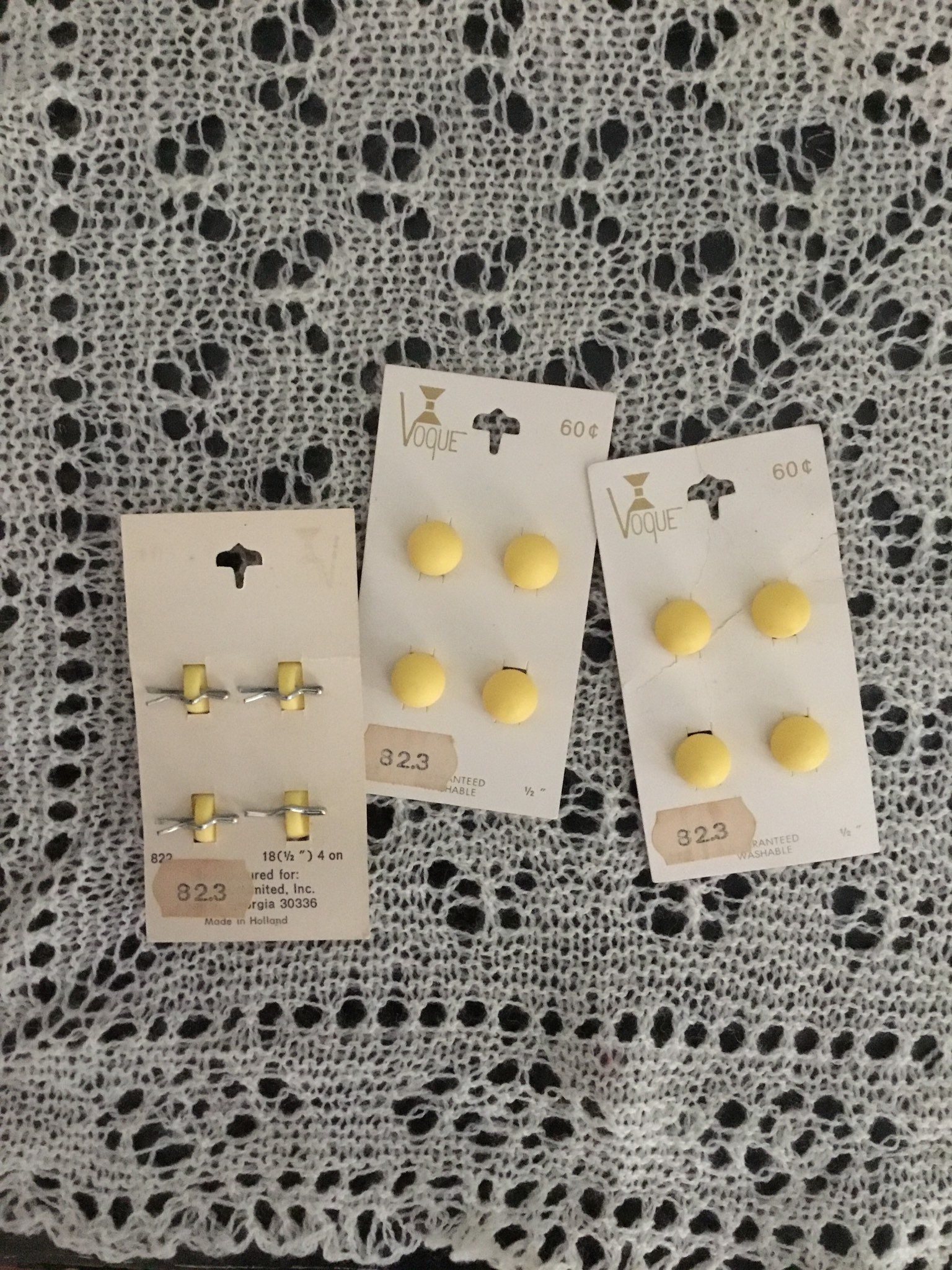 Vintage Vogue Buttons, Buttercream Yellow - Etsy