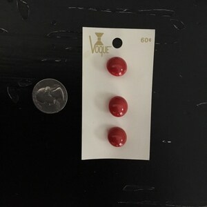 Vintage Vogue Buttons, Rustic Red - Etsy