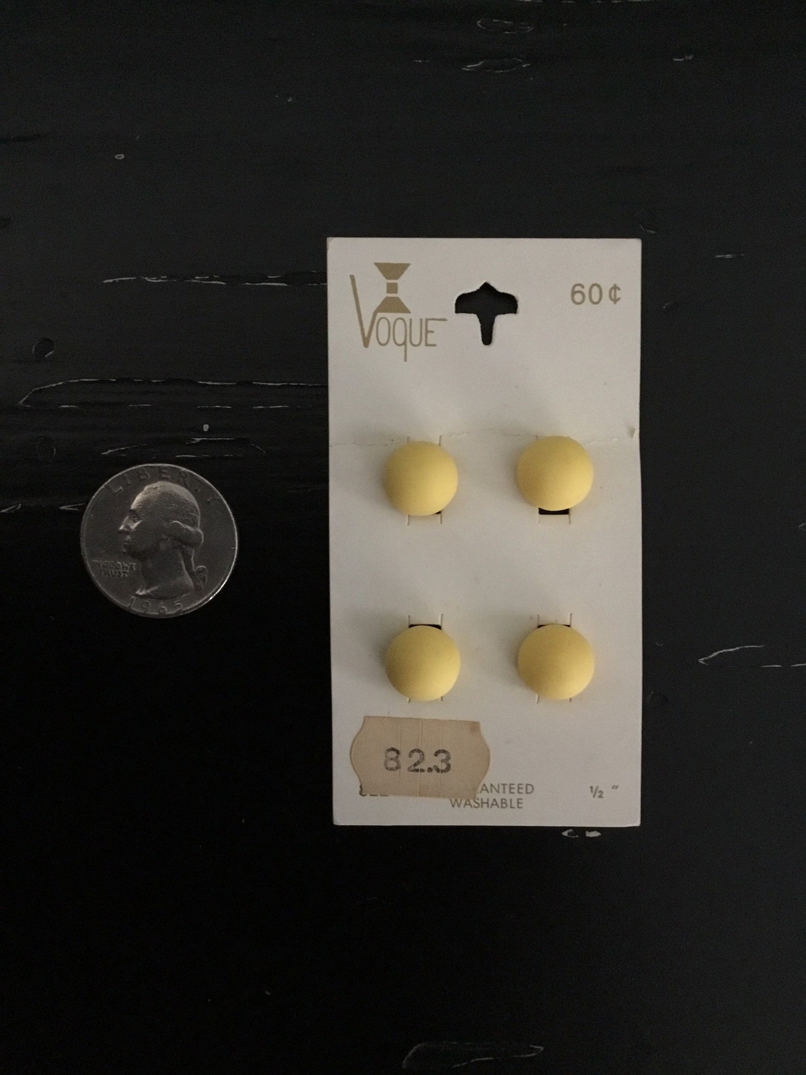 Vintage Vogue Buttons, Buttercream Yellow - Etsy