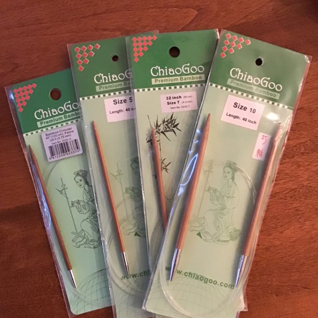 Chiao Goo Circular Bamboo Knitting Needles - Etsy