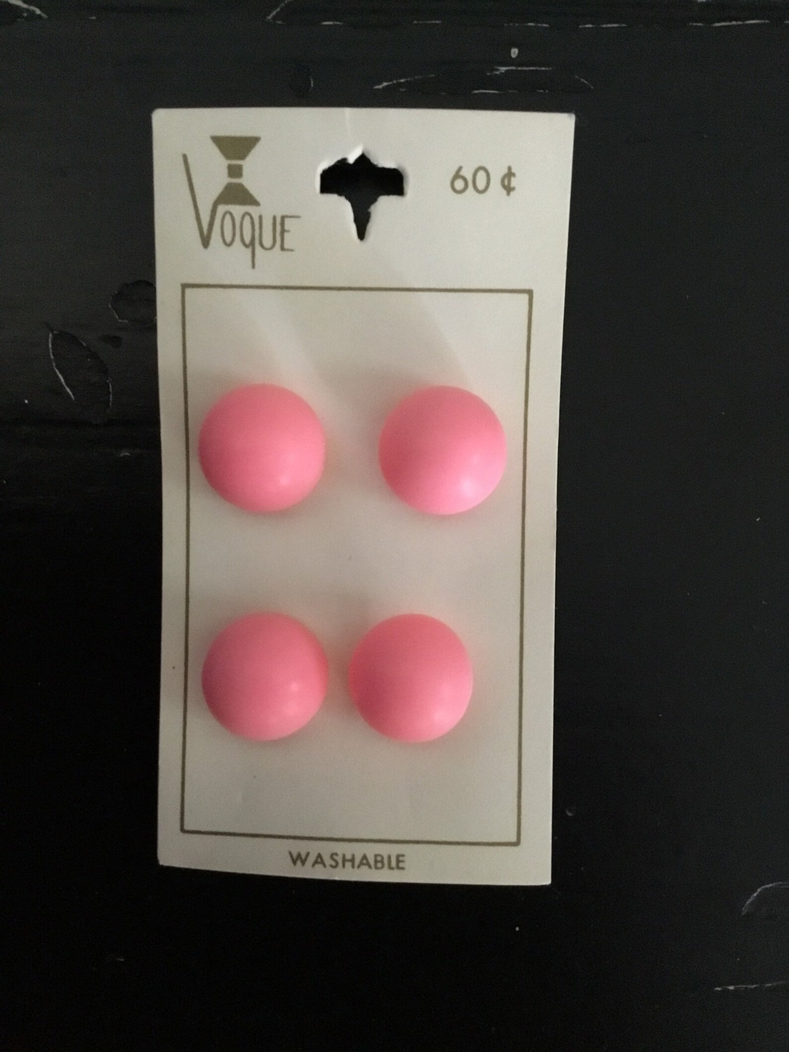 Vintage Vogue Buttons, Baby Pink - Etsy