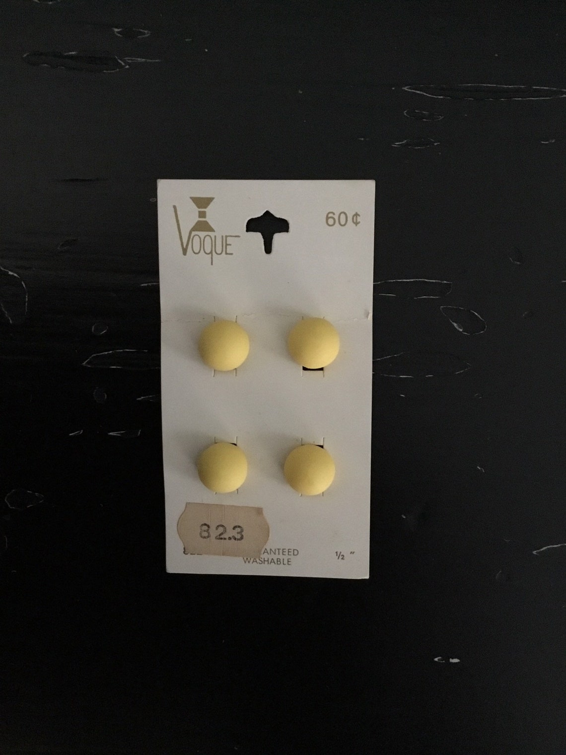 Vintage Vogue Buttons, Buttercream Yellow - Etsy
