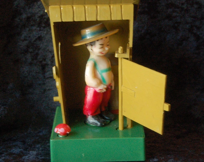 Kitschy Novelty Outhouse With Peeing Little Boy - Etsy