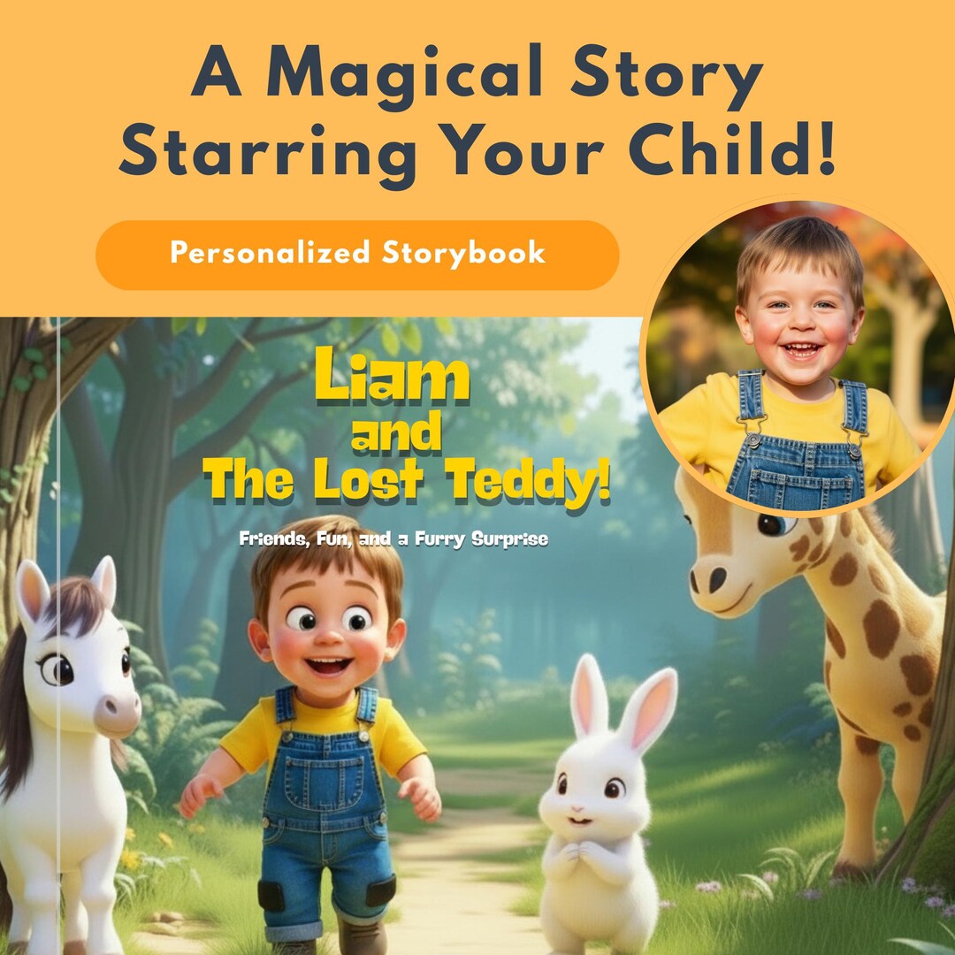 Personalized Story Book for Kids With Name and Photo, Digital PDF ...