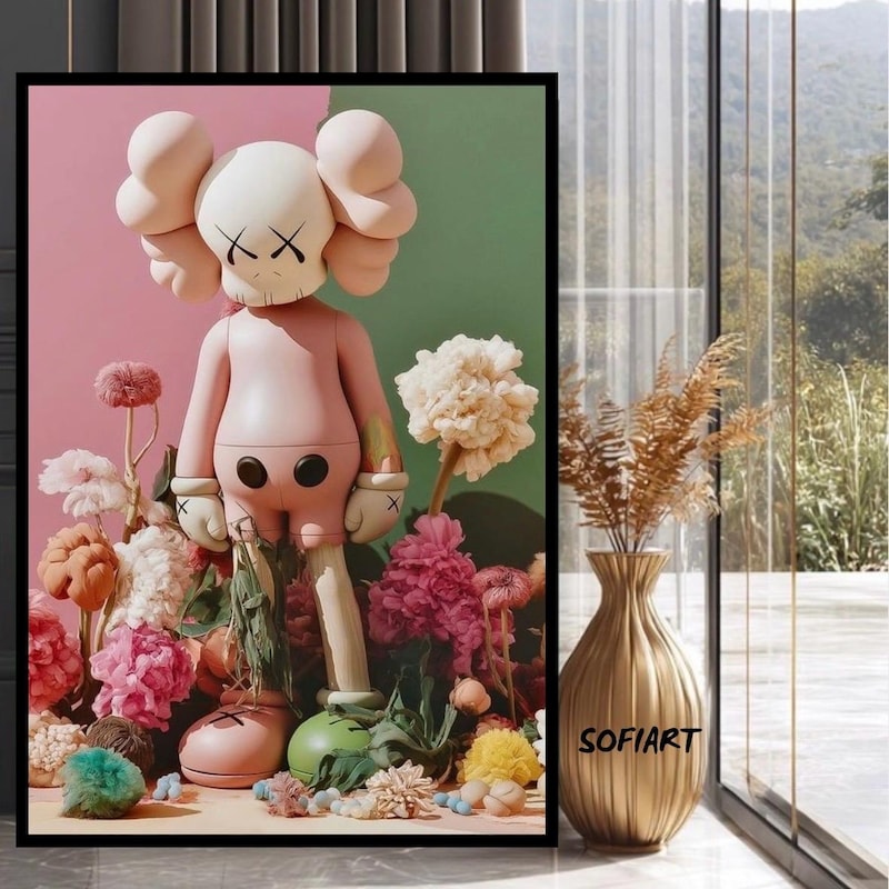 Kaws Flower - Etsy