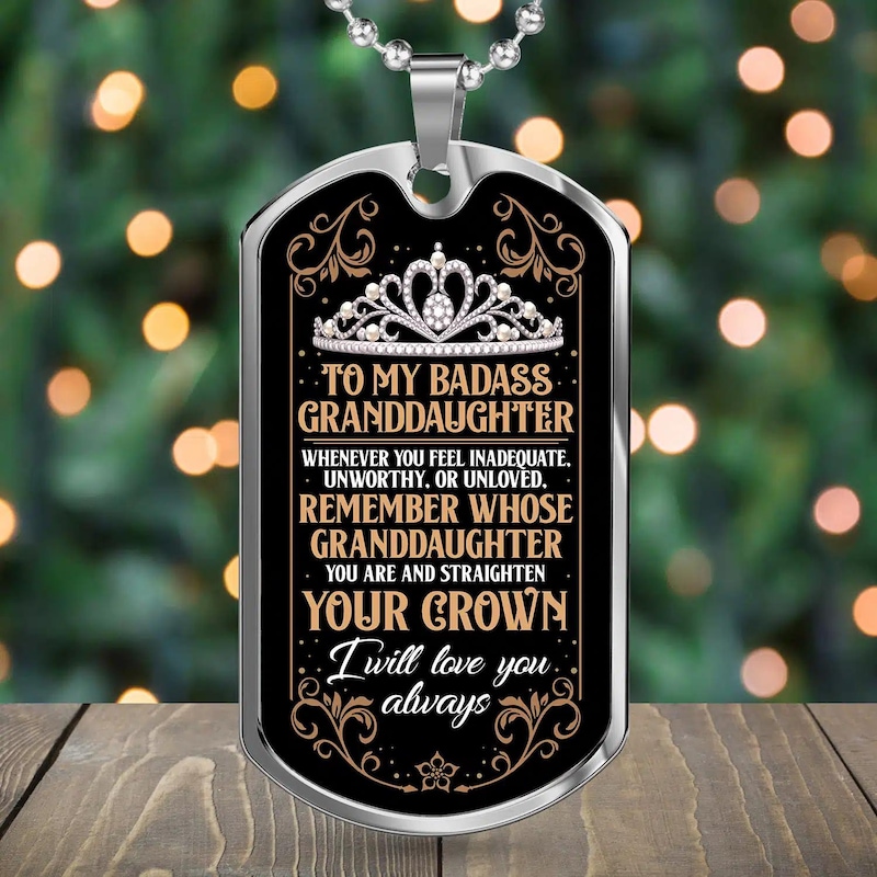 Granddaughter Dog Tags - Etsy