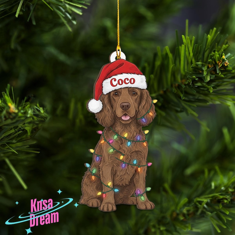 Chocolate Spaniel Tree Decorations - Etsy Canada