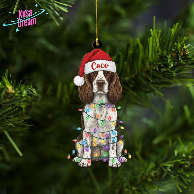 Black Springer Ornament - Etsy
