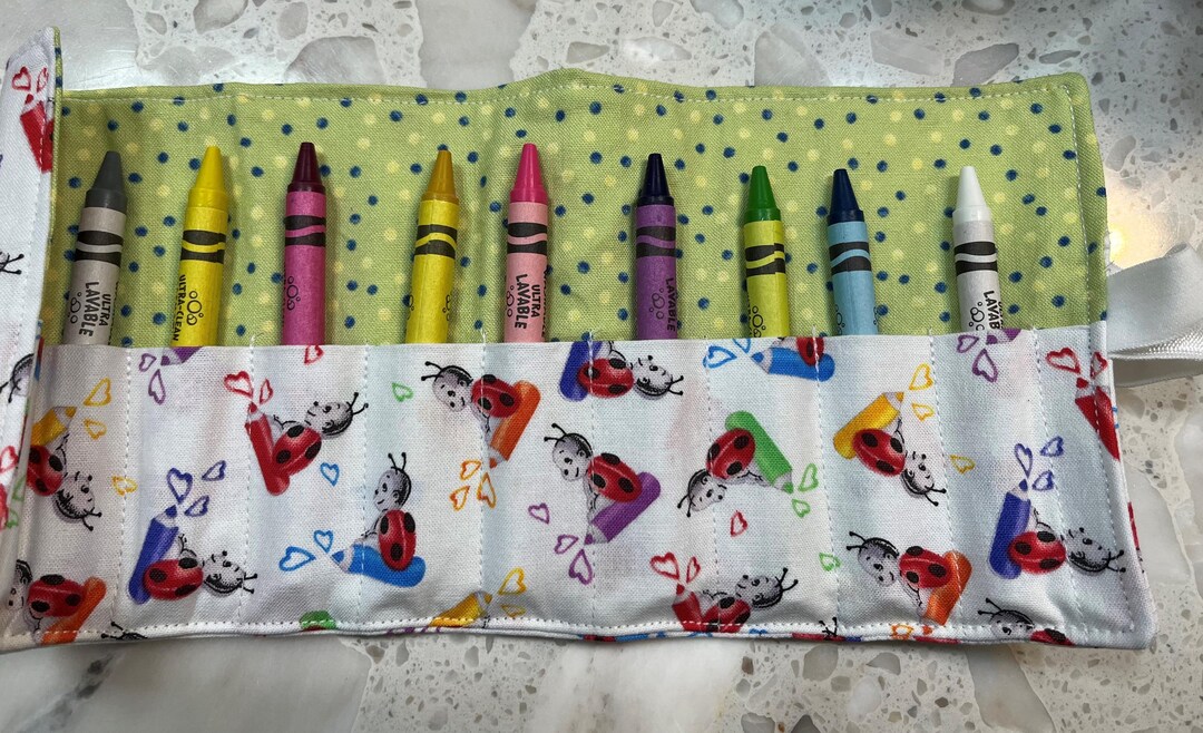 Ladybug Crayon Roll ~ Crayons Included - Etsy