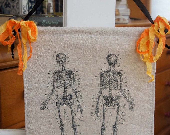 Skeleton Banner Wall Hanging Halloween - Etsy