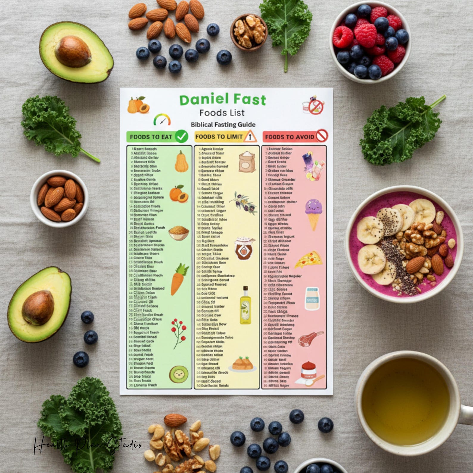 Daniel Fast Food List Printable, Daniel Fast Meals, Daniel Fast Food ...
