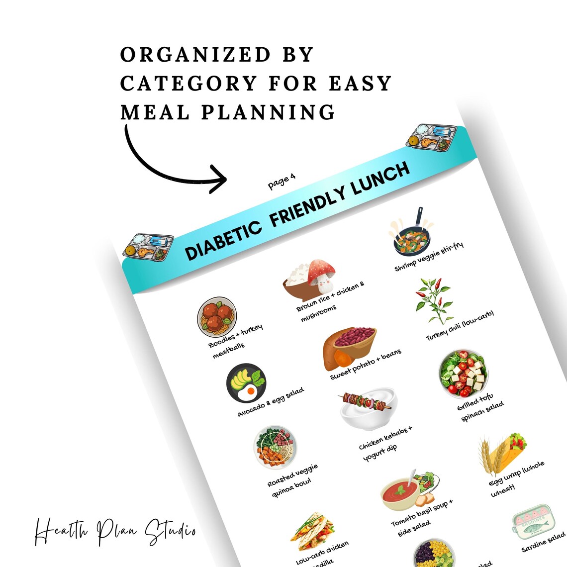 Diabetic Meal Plan Printable,diabetic Meal Planner Pdf,diabetic Meal ...