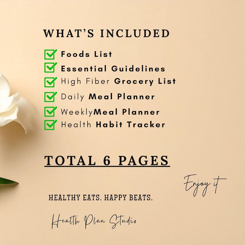 High Fiber Food Guide Printable, High Fiber Foods List Printable, High ...