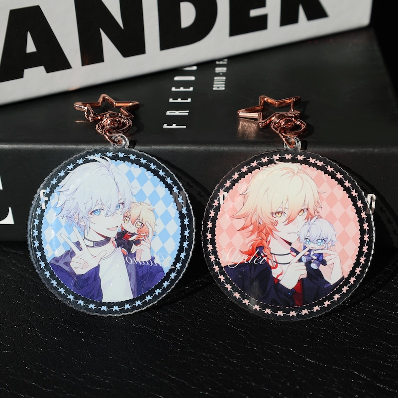 Honkai Star Rail Phainon & Mydei Acrylic Keychain Set – Cute Anime ...