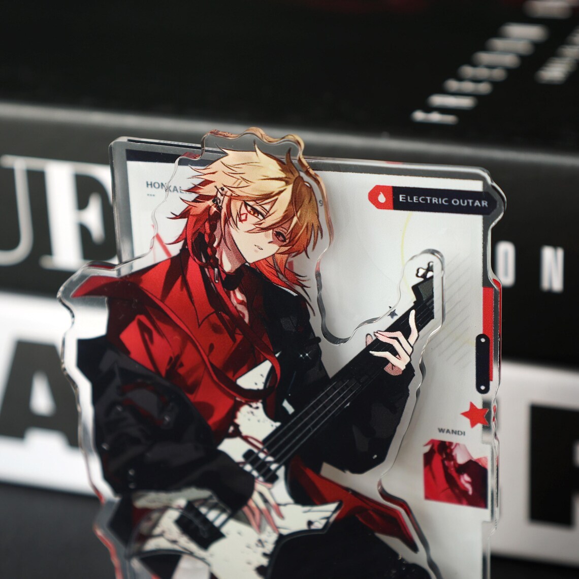 Honkai Star Rail Mydei Acrylic Standee - Electric Guitar Player Figure ...
