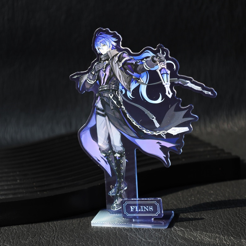 Genshin Impact Flins Acrylic Standee - Anime Desk Decor Collectible ...
