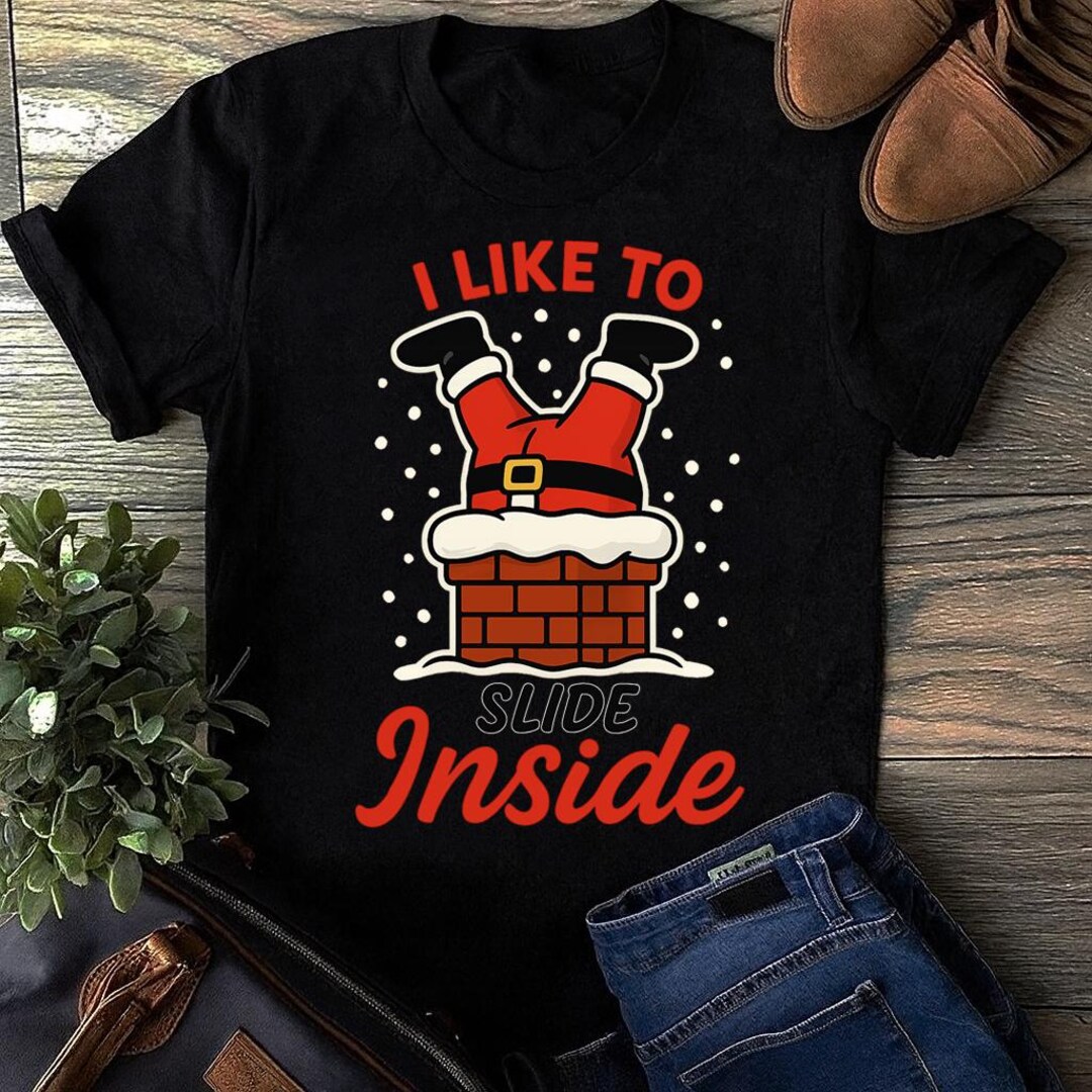 I Like to Slide Inside Christmas Couple Funny PNG, Raunchy ...