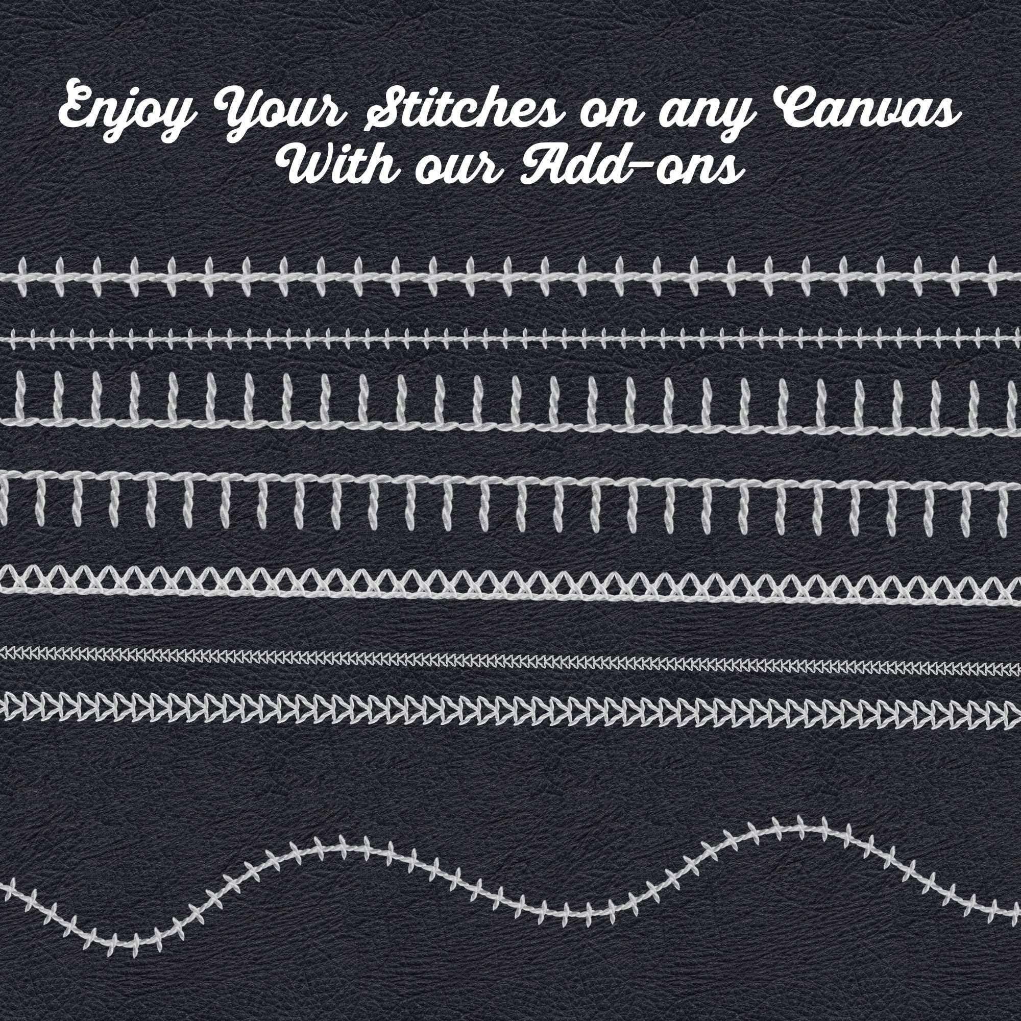 Embroidery Procreate Brushes: 120 Stitch & Fabric Styles With Add-ons ...
