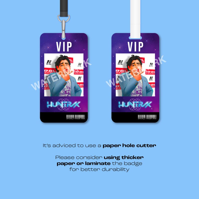 Kpop Demon Hunters - Bobby VIP Badge Printable - Etsy