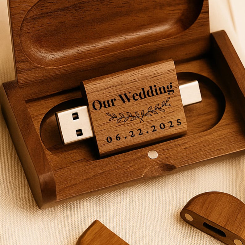 Engraved Wooden USB 3.0 High Speed Jump Drive With Box: Personalized ...