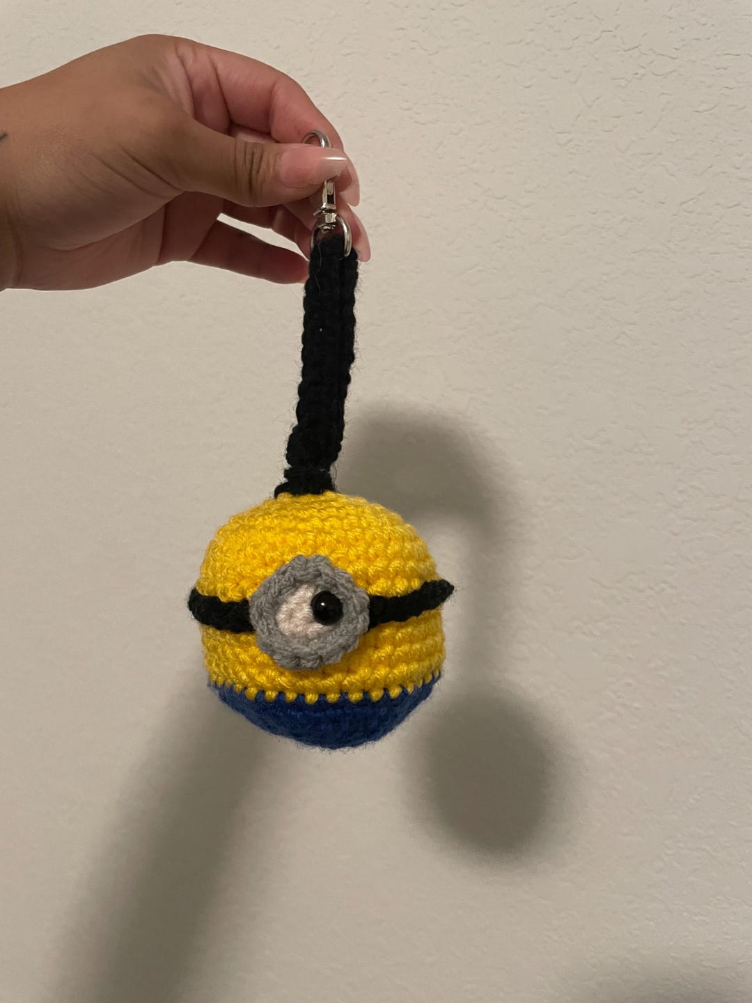 Minion, Handmade, Crochet, Minions, Amigurumi, One Eye Minion, Keychain ...