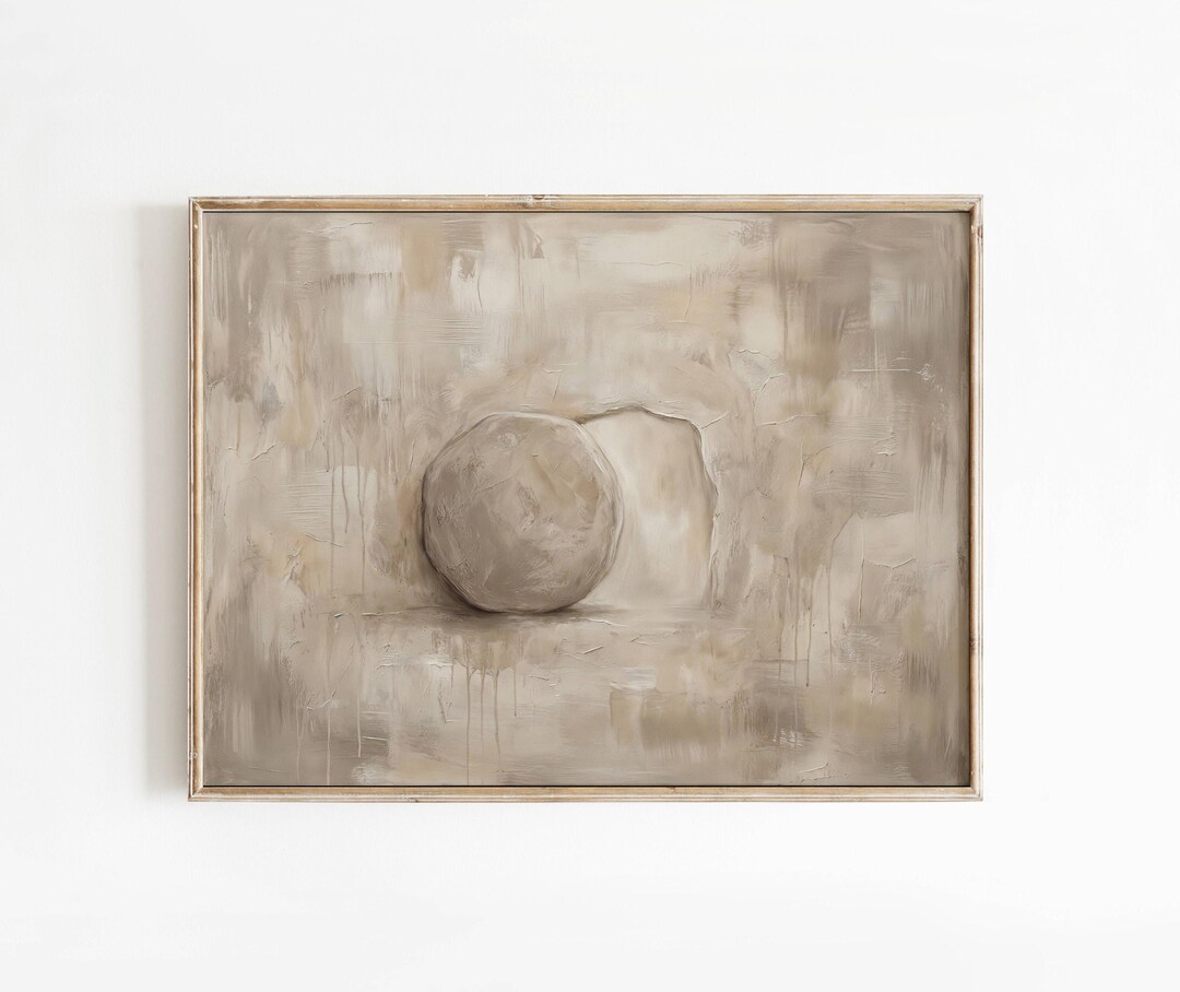 Minimalist Empty Tomb Art | Abstract Christian Easter Decor (digital ...