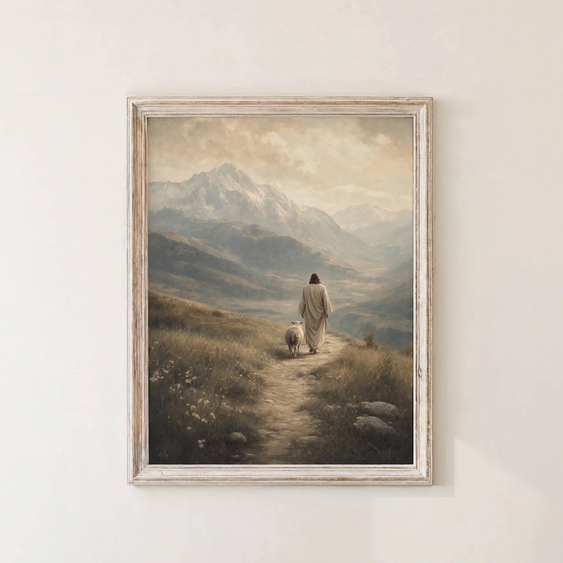 Biblical Painting Sheep - Etsy