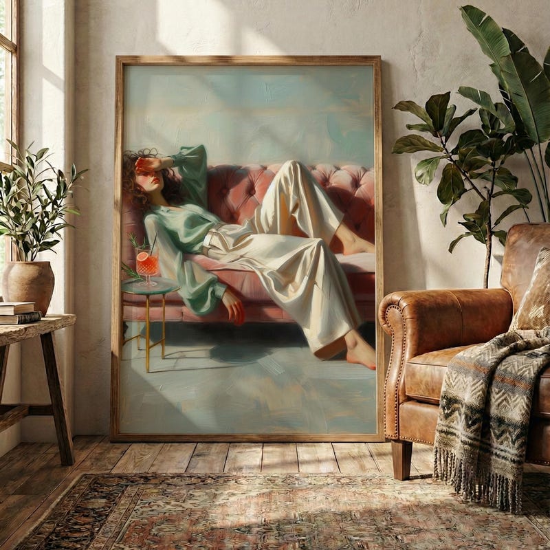 Reclining Woman Art - Etsy