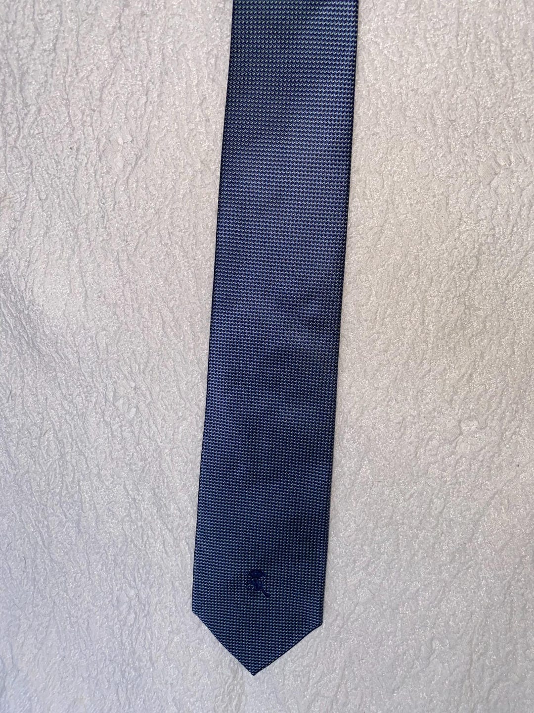 Vintage Countess Mara Tie – Blue Woven Silk Necktie, Classic New York ...