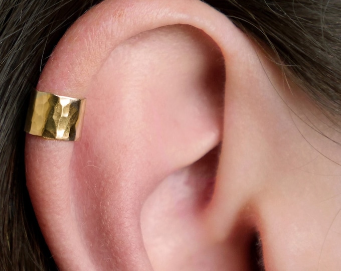 Ear Cuff, Gold Ear Cuff, Adjustable Ear Cuff, Gold Filled Ear Cuff,non ...