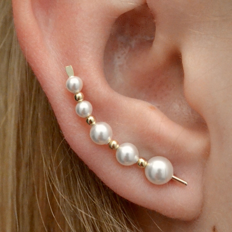 Pearl Earring Jacket - Etsy