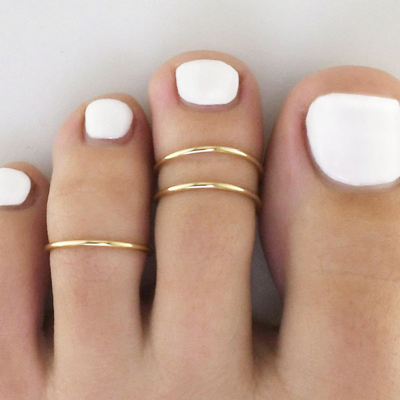 Double Toe Rings - Etsy
