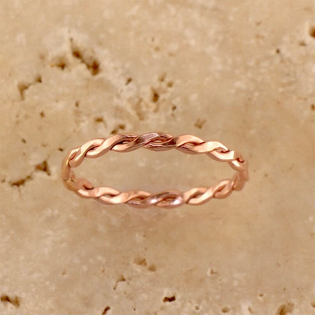 Braid Toe Ring Toe Rings Rose Gold Toe Rings Midi Rings - Etsy