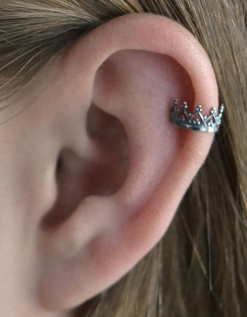 Crown Ear Cuff Ear Wrap Helix Ear Cuff Non Pierced - Etsy UK