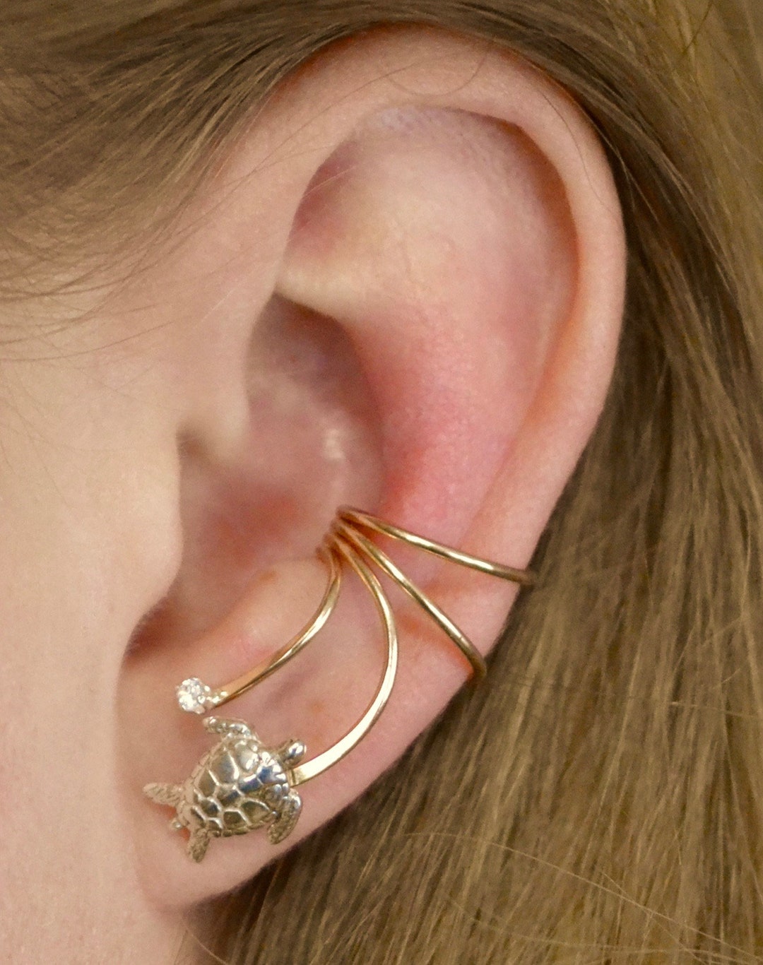 Sea Turtle • Ear Wrap • Ear Cuff • Ear Wraps • Ear Crawler • Ear ...