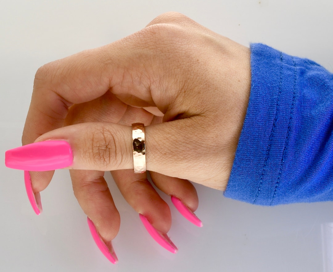 Bold Hammered • Thumb Ring • Rose Gold Thumb Ring • Gold Ring • Thumb Rings • Minimalist Ring