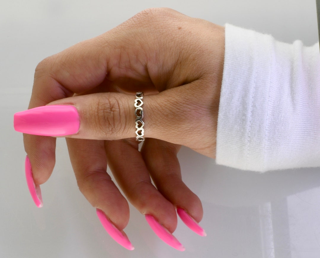Hearts • Thumb Ring • Thumb Rings for Women • Thumb Rings • Silver ...