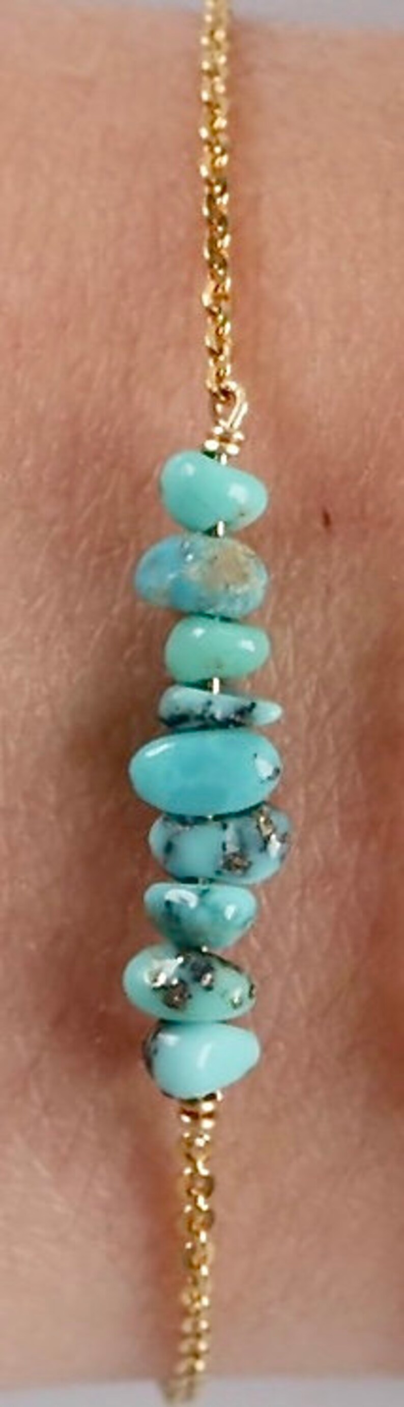 Turquoise Anklet Real Turquoise Anklet Anklets for Women | Etsy