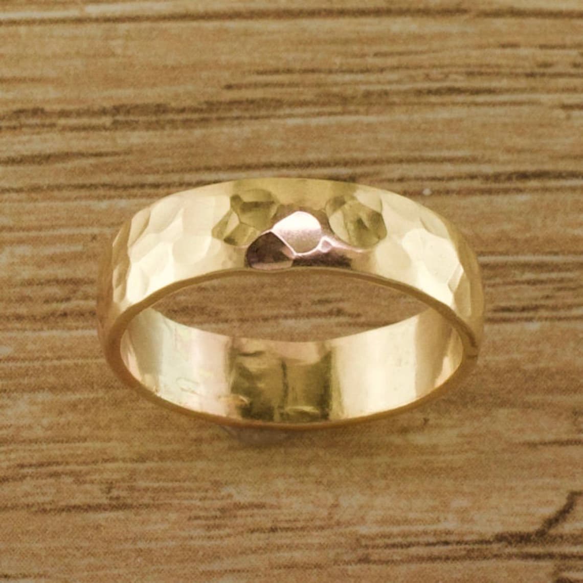 Bold Hammered Thumb Ring Gold Ring Wedding Ring Thumb | Etsy