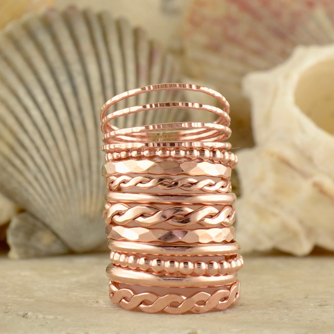 Rose Gold Toe Rings • Toe Rings • Midi Ring • Select a Style • Assorted ...