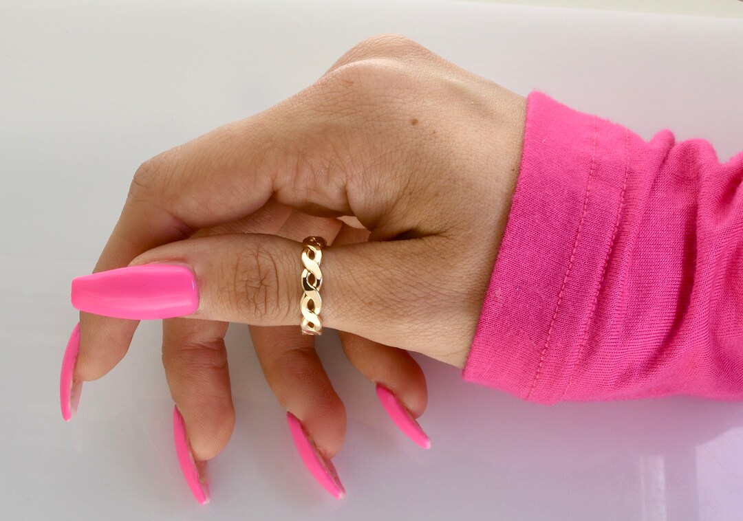 Wide Braid • Thumb Ring • Silver Thumb Ring • Wide Thumb Ring • Gold ...